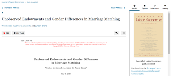 Li Wenchao’s Article Published in the International Top Journal of ...